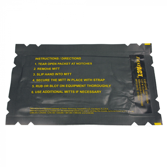 FAST-ACT Individual Decontamination Mitts - Police Supplies