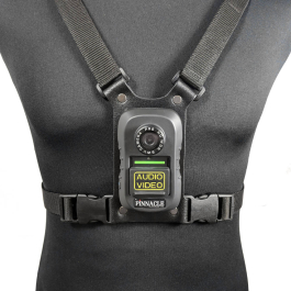 Leather 4 Point Body Worn Video and Radio chest harness - Police Supplies