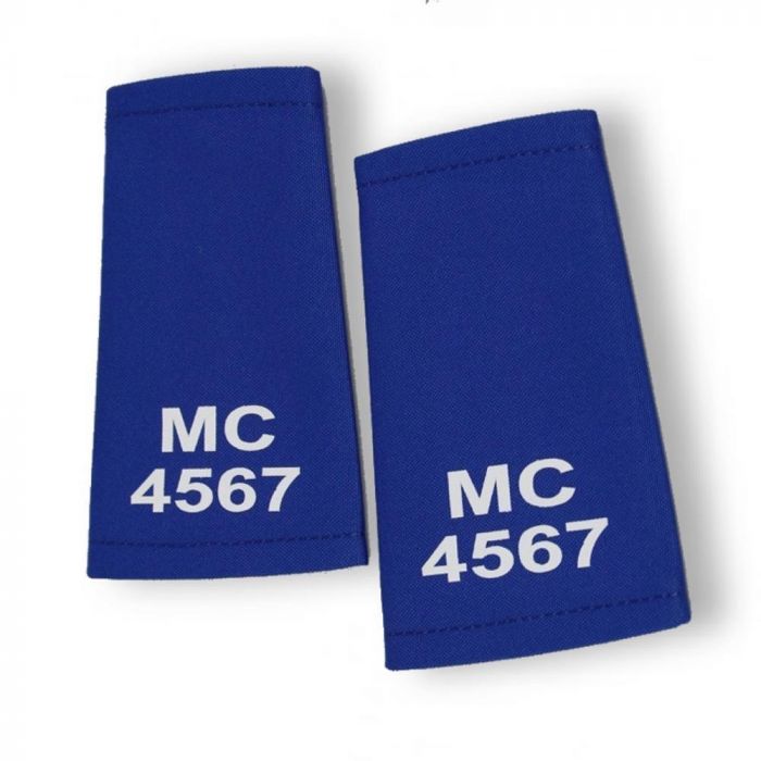 Protec Large Blue Custom Printed Epaulette Sliders - Police Supplies