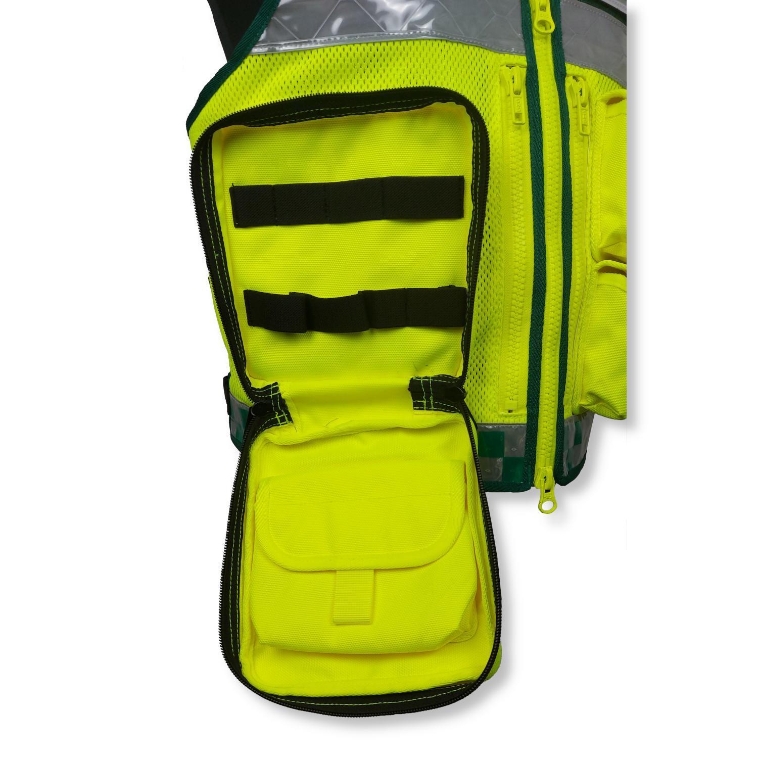 Protec High-Vis ,One Size Fits All Medic Vest In Green